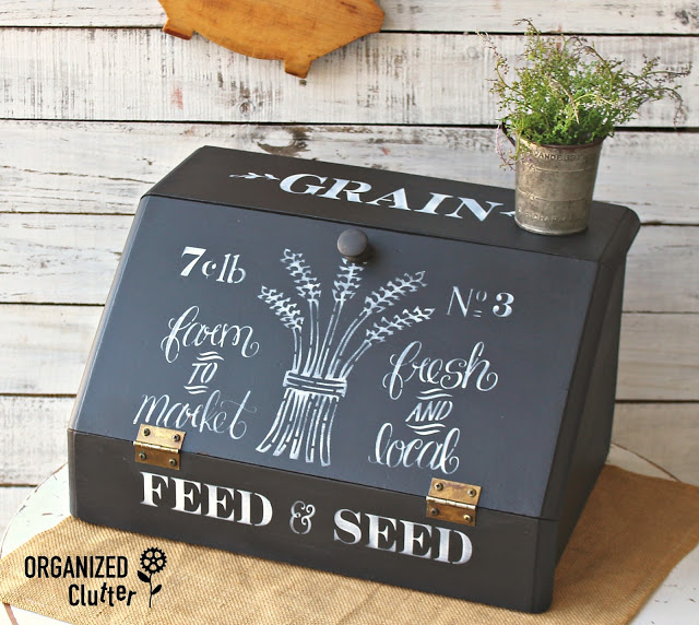 Bread Boxes Upcycled with Paint, Stencils & Chicken Wire - Organized ...
