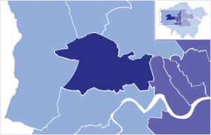 Ealing Map Region Political | Map of London Political Regional