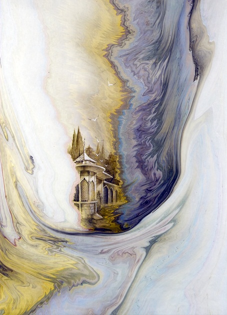Garip AY: Painting on Ebru