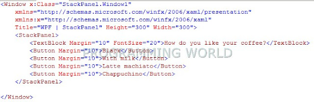 WPF: Stack Panel | PROGRAMMING WORLD WPF: Stack Panel | PROGRAMMING WORLD