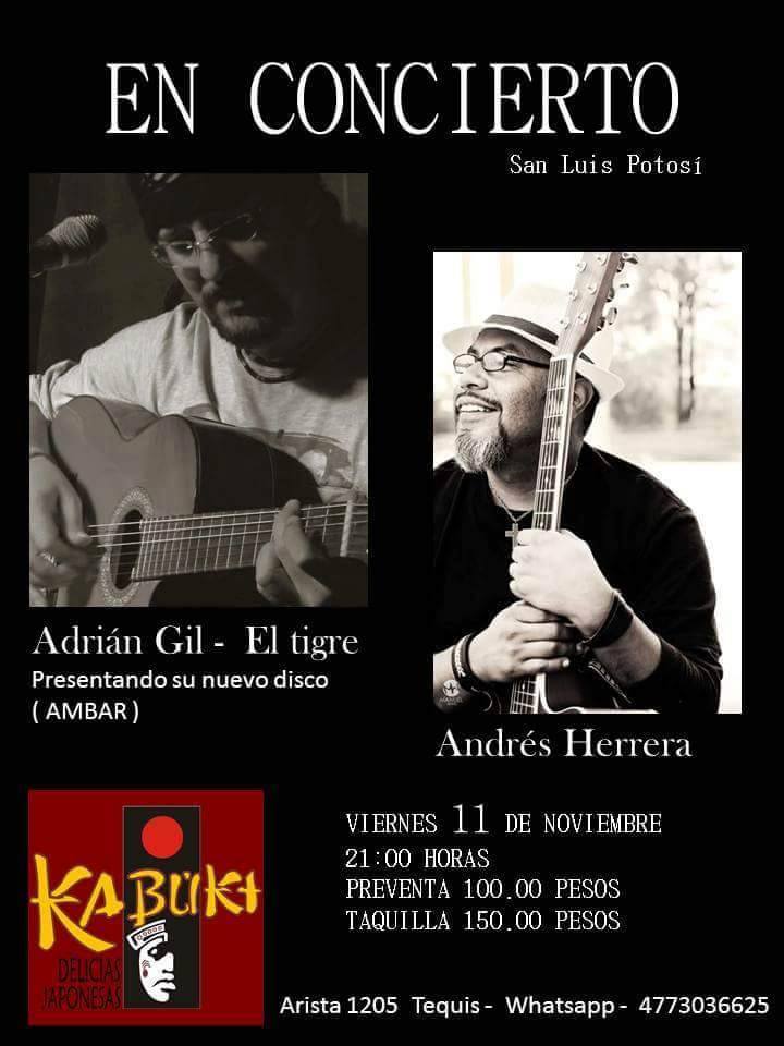 paraje tunero: En concierto: Adrián Gil " el tigre " presentando su ...