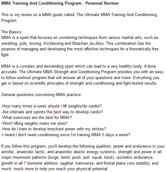 mma training program : Eric Wong's Ultimate MMA Training And ...