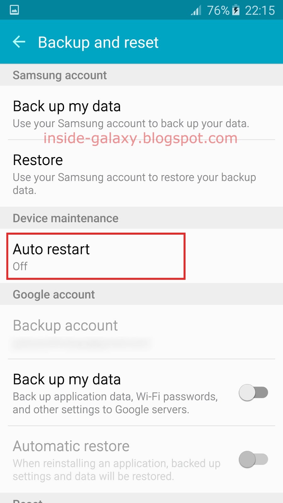 Inside Galaxy: Samsung Galaxy S6 Edge: How to Use Auto Restart Feature ...