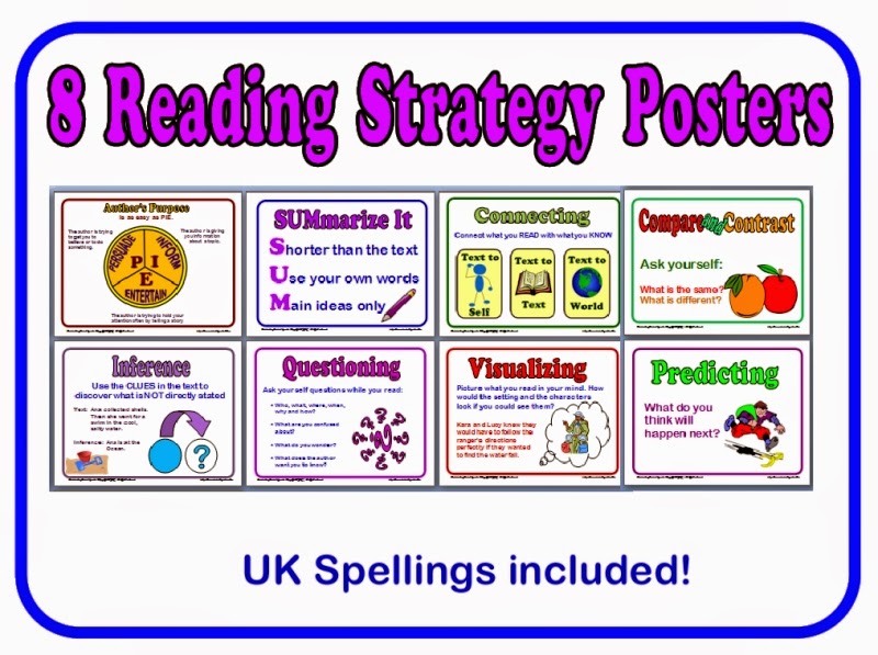 Warren Sparrow: 8 Reading Strategy Posters