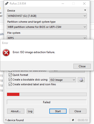 Atasi ISO image extraction failure pada Rufus - GunnersInfo