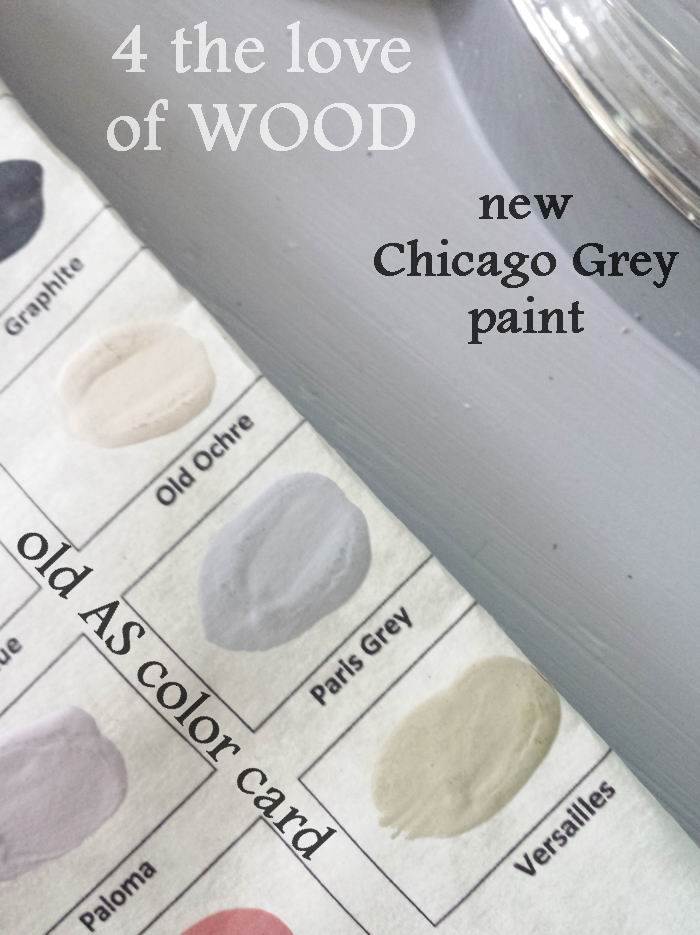 4 the love of wood: THE NEW PARIS GREY AKA CHICAGO GREY - painted side ...