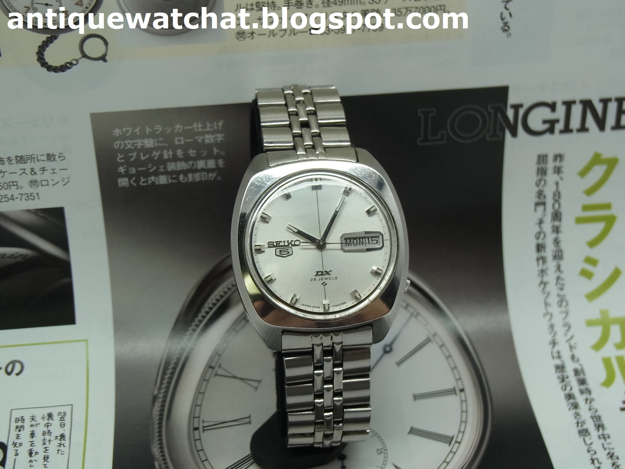 Antique Watch Bar: SEIKO 5 DX AUTOMATIC 25 JEWELS 6106-7010 S5A137