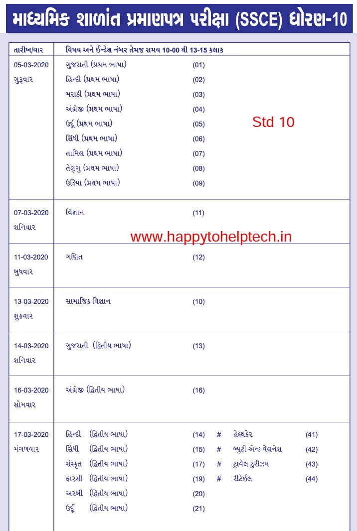 10 Std 2020 Board Exam Time Table Maharashtra State Board Exam May 10-std-2020-board-exam-time-table-maharashtra-state-board-exam-may