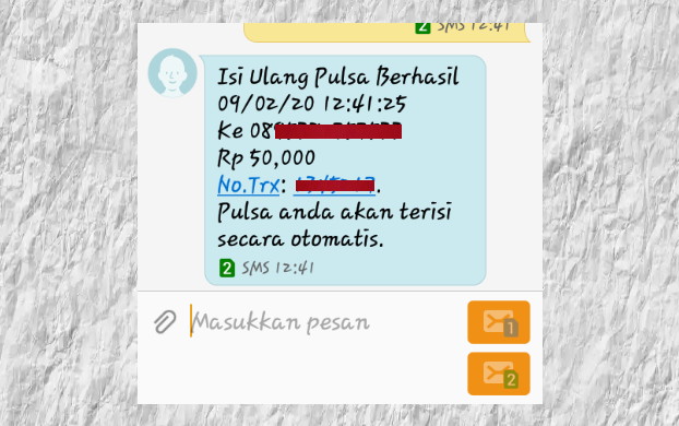Cara Mudah Isi Pulsa Lewat SMS Banking BRI - Santos Blog