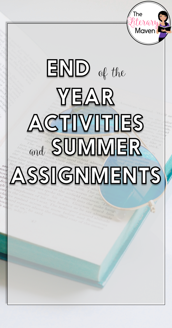 End of the Year Activities & Summer Reading Assignments - The Literary ...