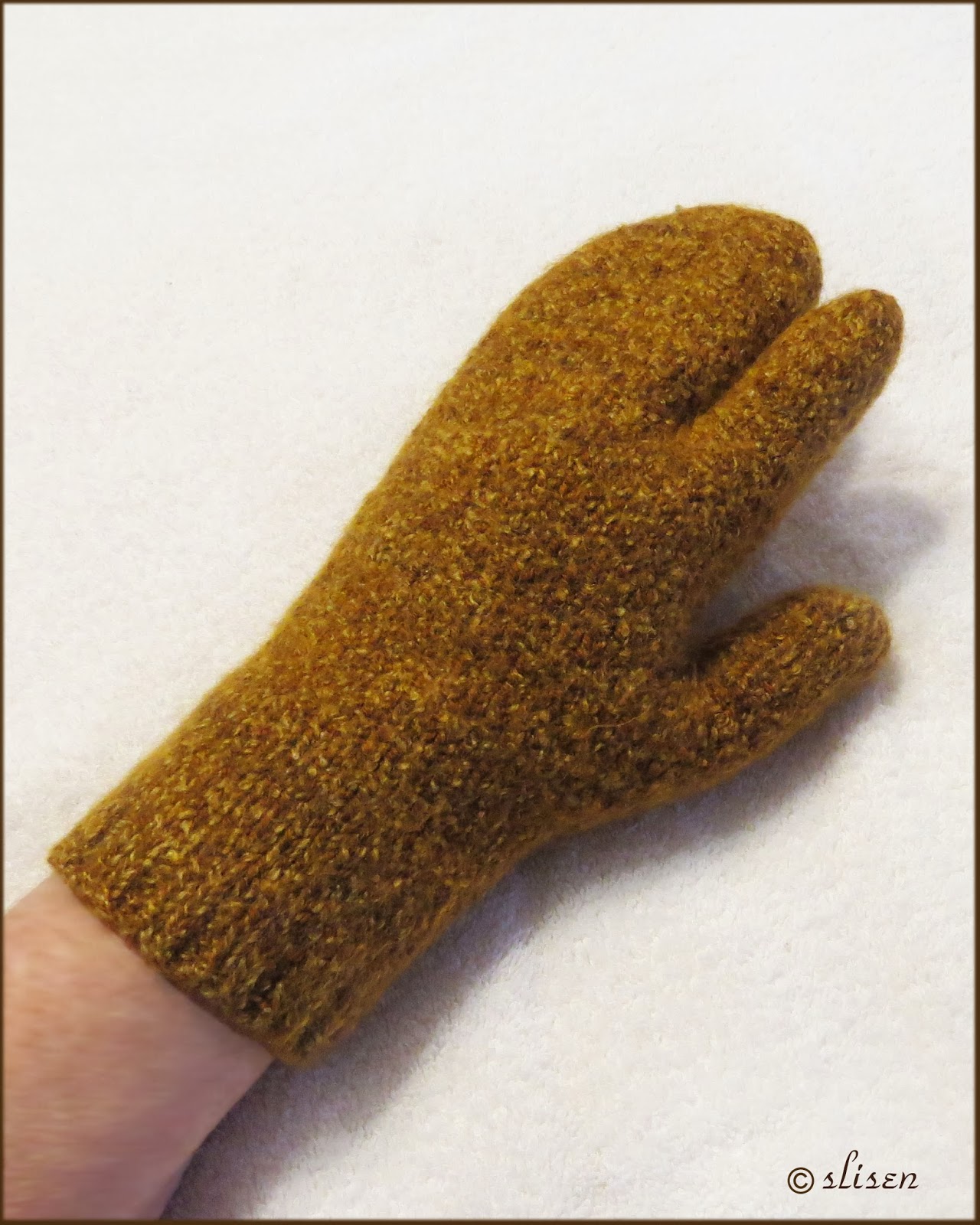 Slisen's Happy Place: Felted Fingered Mitten