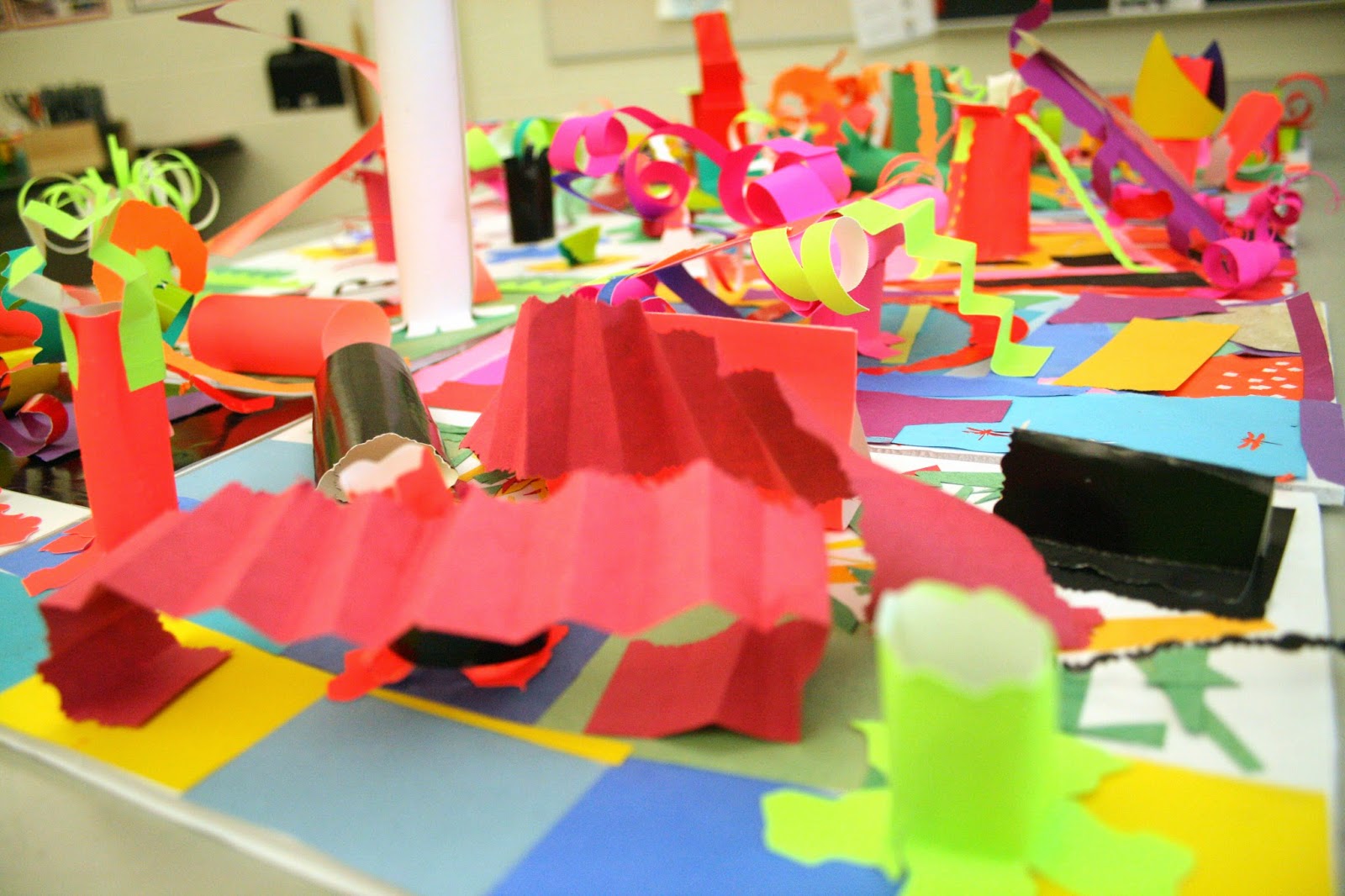 Monument Valley Regional Middle School Art Class: Paper Sculptures, 5th ...