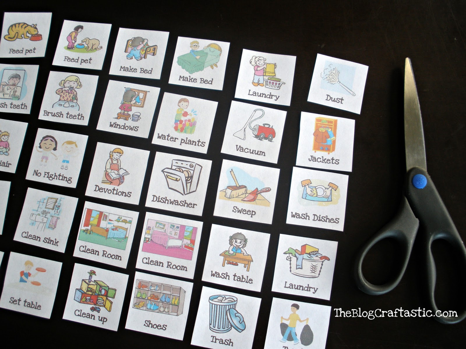 Canady Chaos: Toddler Preschool Chore Chart