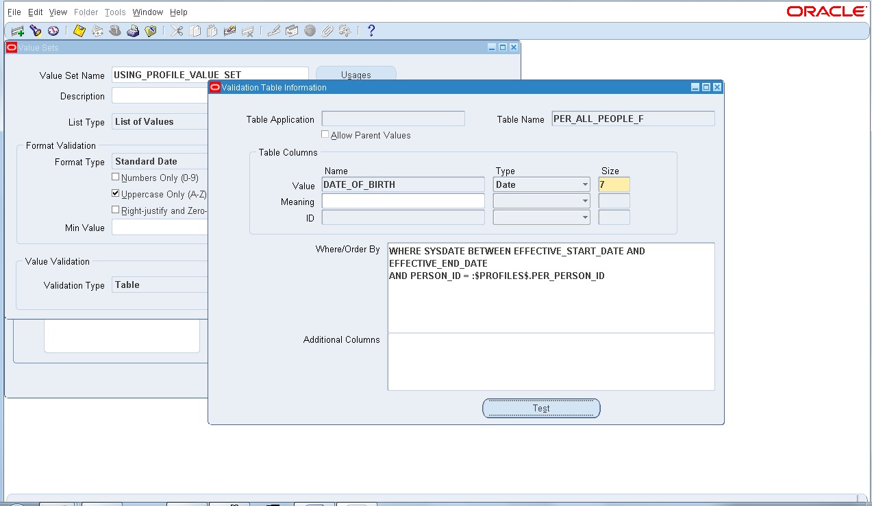My Oracle World Using Profiles In Value Sets In Oracle