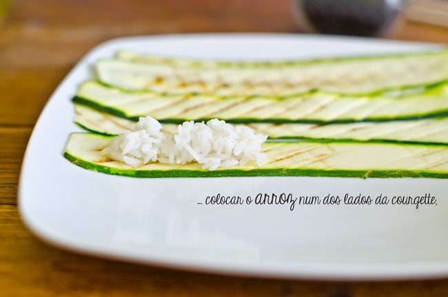 Marmita: "Sushi" de courgette e abacate