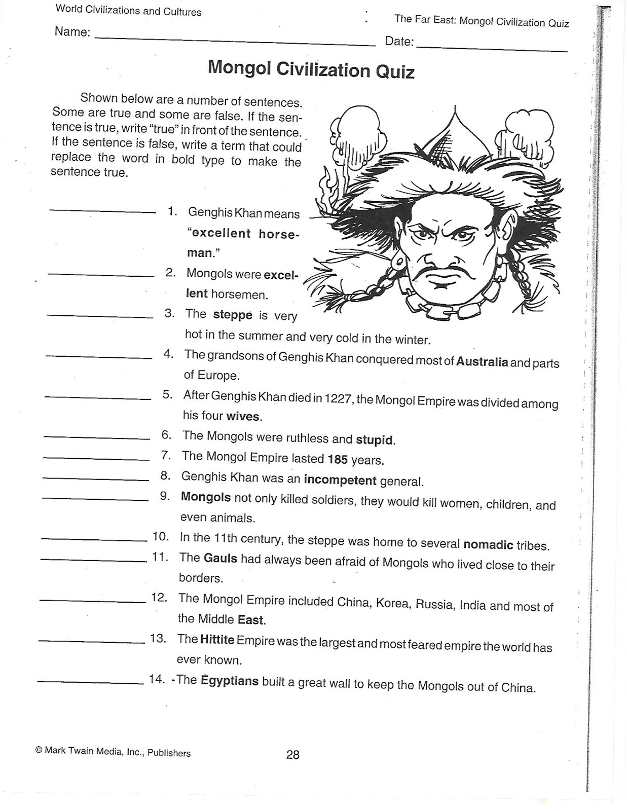Mr. Stanton's Social Studies: The Mongols...