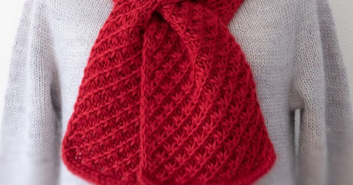 Amazing Knitting: Cherry Pie Scarf - Free Knitting Pattern