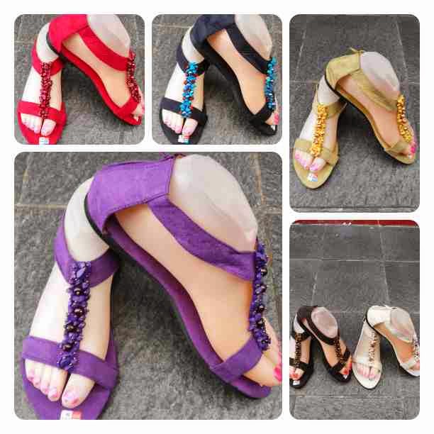 Sandal Cantik Bali Flat, Sandal Unik Bali | Mukena Bali Cantik Terbaru ...