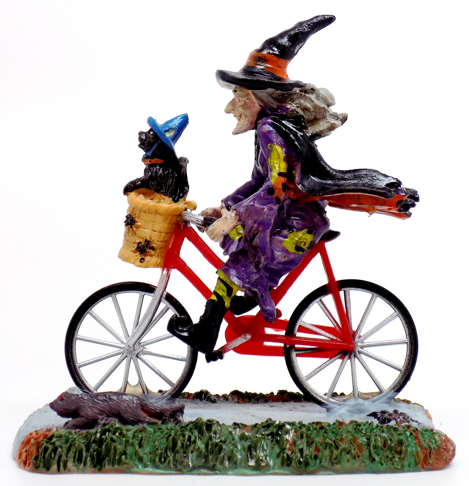 Toys and Stuff: Lemax Set#32109 2013 Witch Riding Bike