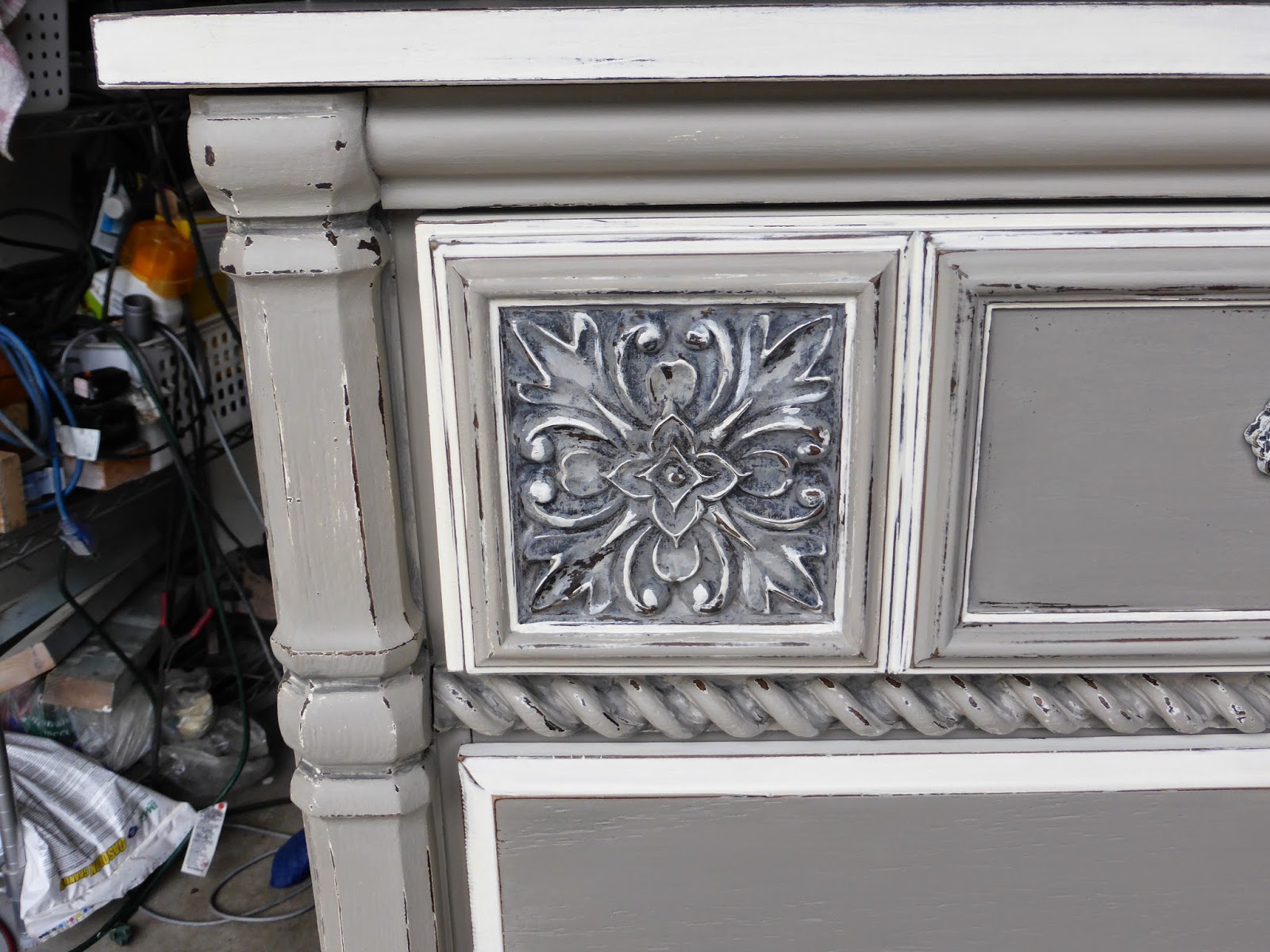 Sweetly Chic: Sophisticated Grey Painted Lady Dresser