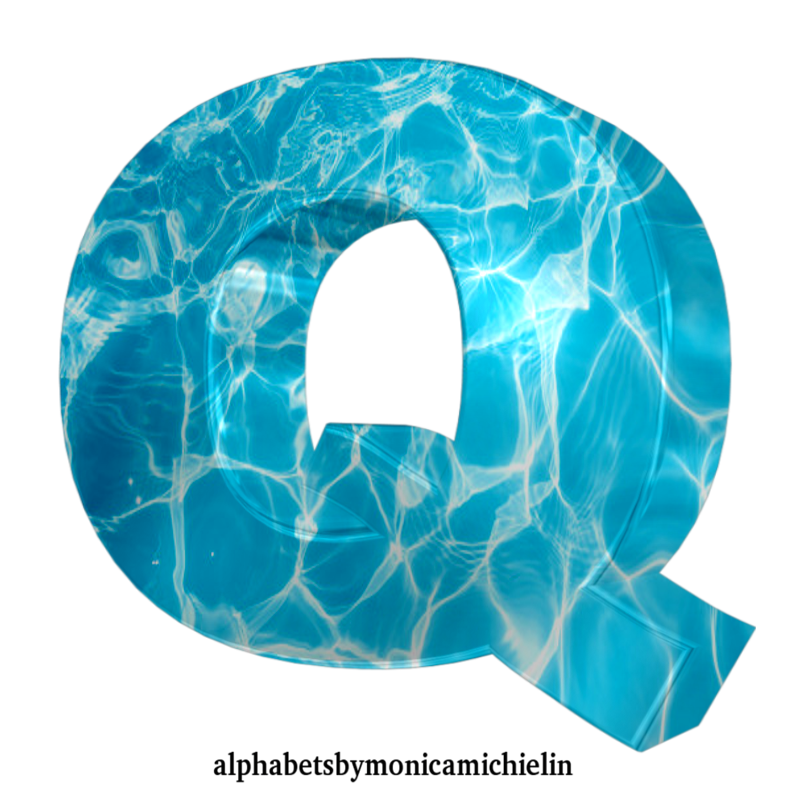 M. Michielin Alphabets: WATER POOL ALPHABET AND ICONS PNG