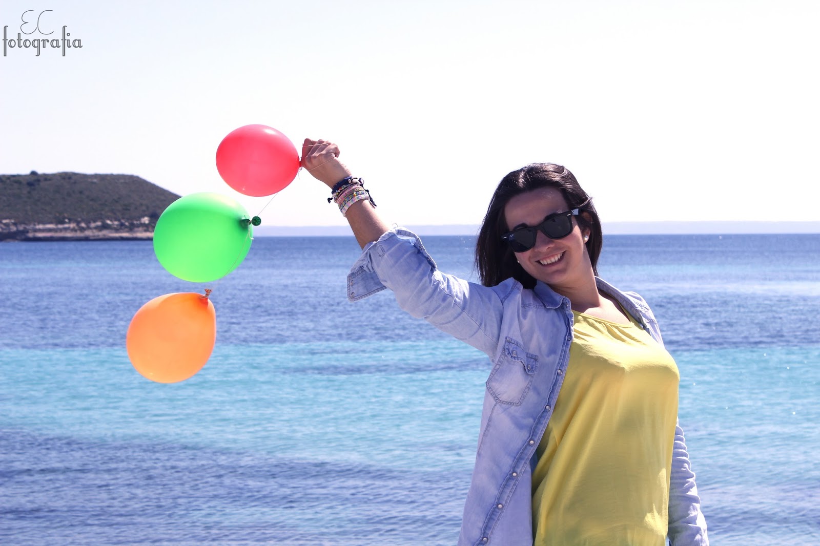 Fotografiando momentos a color : Globos y playa