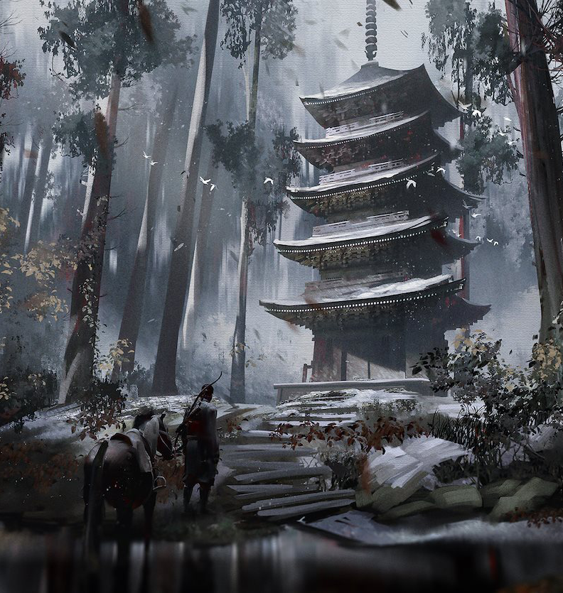 The Karate Kid Blog: Samurai arrives at temple