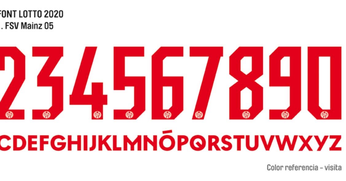 TIPOGRAFIAS Y FONTS: Font 1. FSV Mainz 05 / Lotto 2020