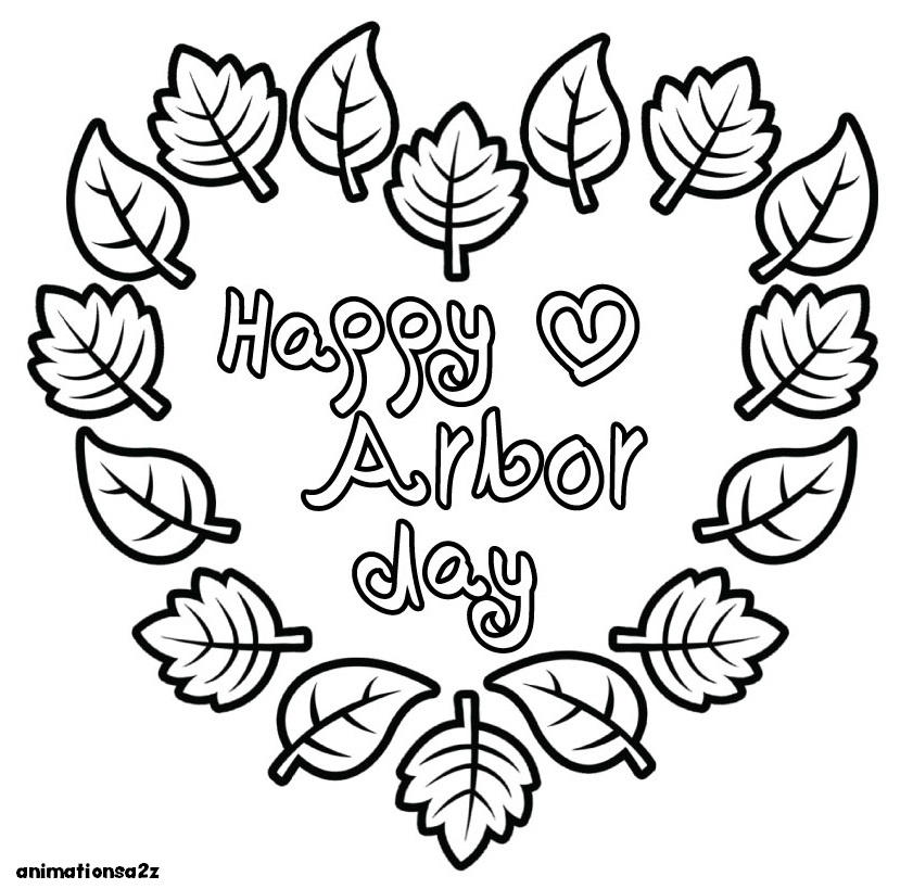 Arbor day Coloring pages