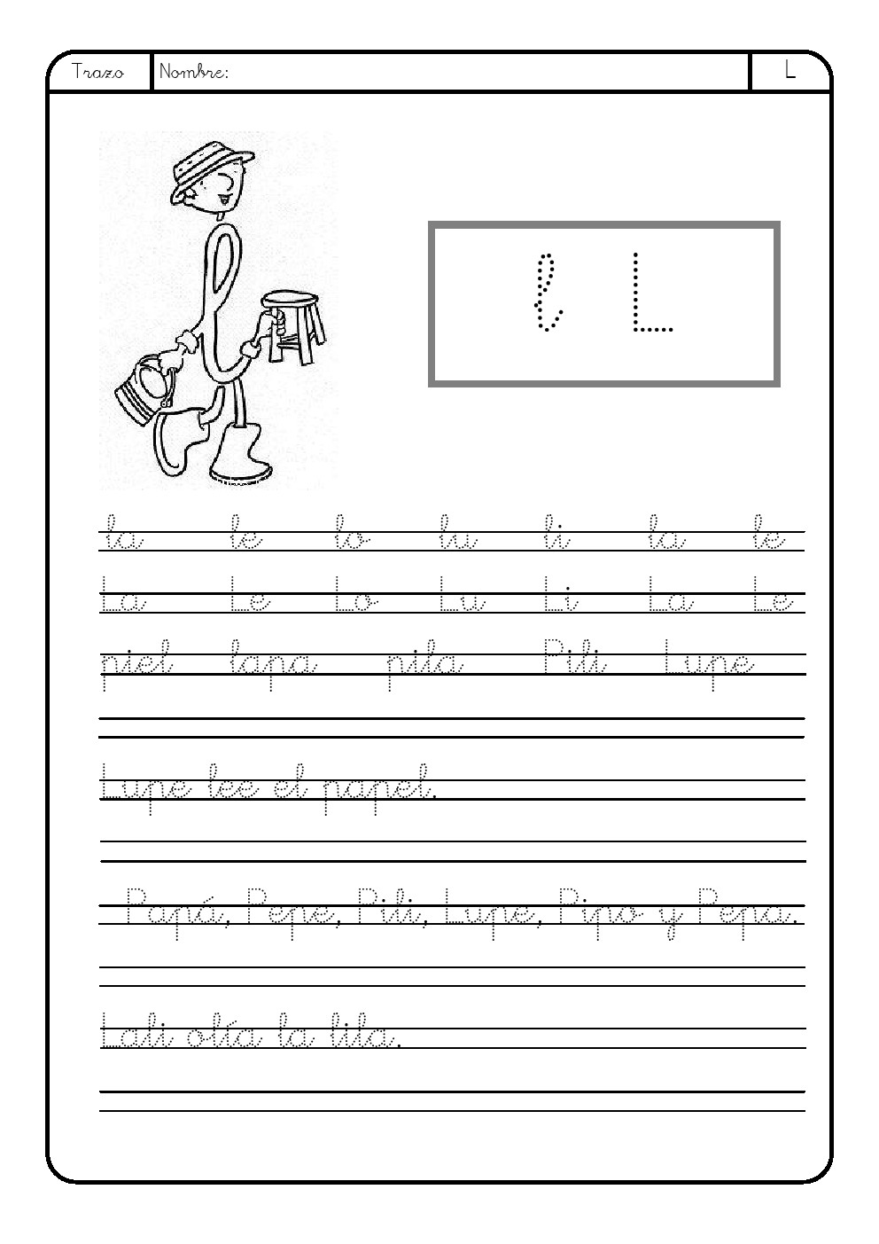 La letra L | l ~ La Eduteca