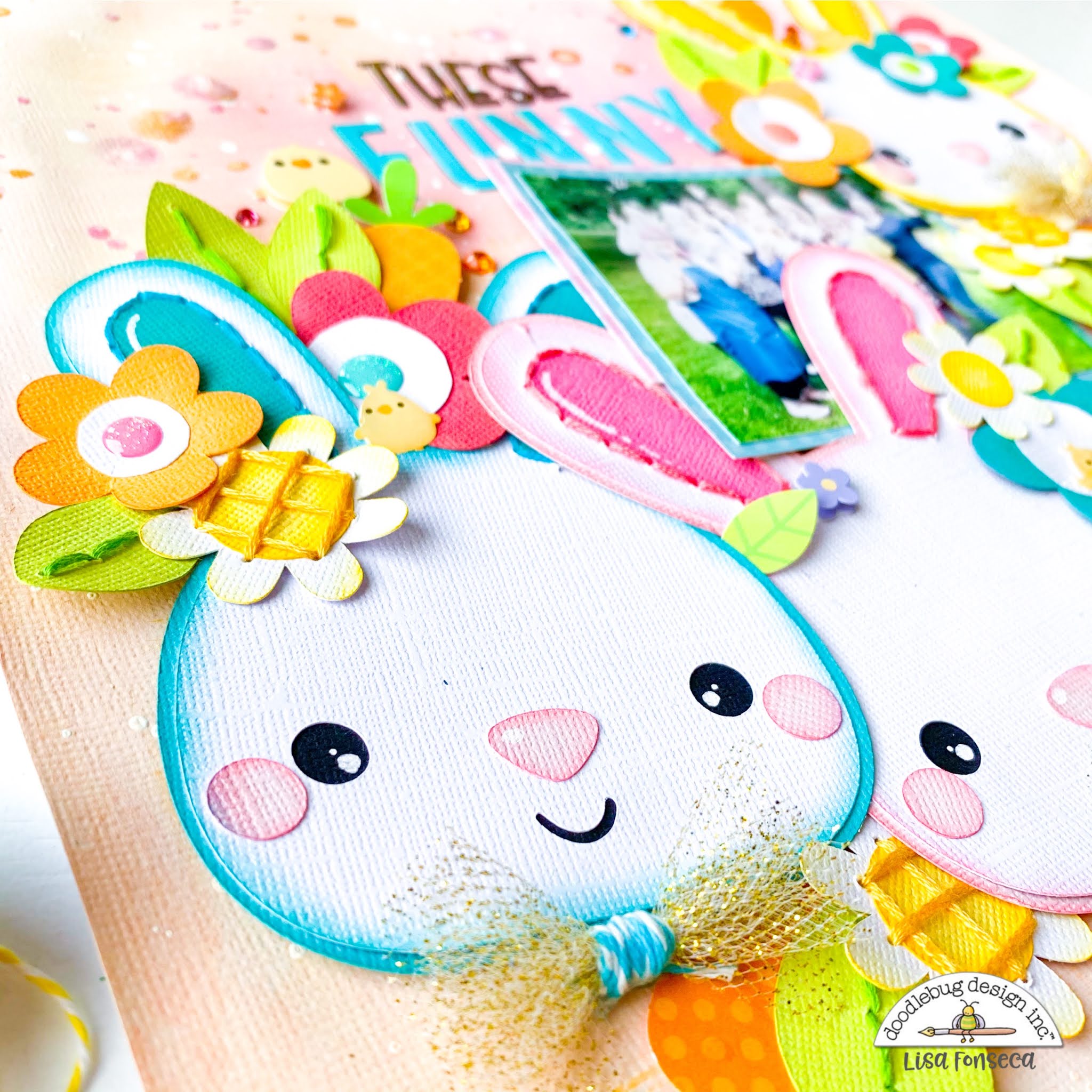 Doodlebug Design Inc Blog: HIPPITY HOPPITY FUNNY BUNNIES LAYOUT | with Lisa