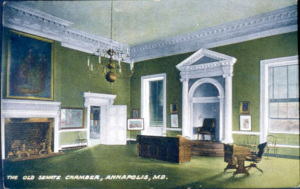 Maryland's Old Senate Chamber: What color was the Old Senate Chamber?