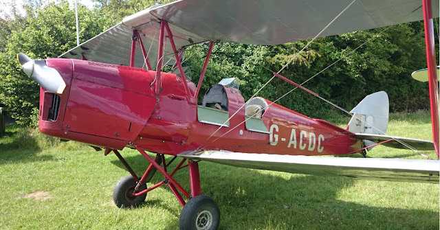Jet & Prop by FalkeEins: Tiger Moth G-ACDC at Pent Farm airfield ...