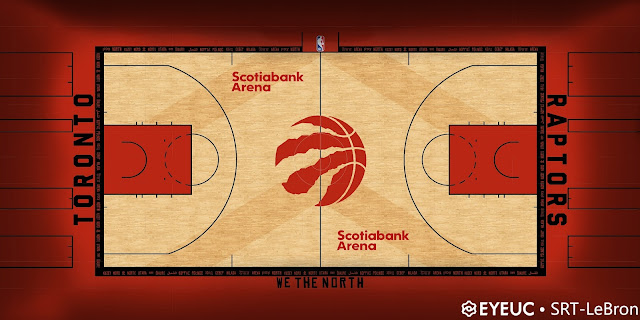 NBA 2K21 2020-21 Toronto Raptors Court by SRT-LeBron