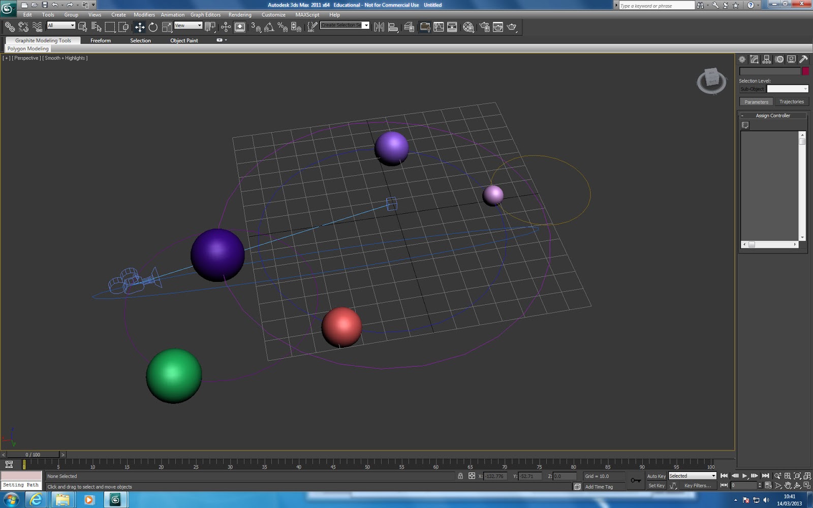 3D Learning and Reflection: Camera and animation