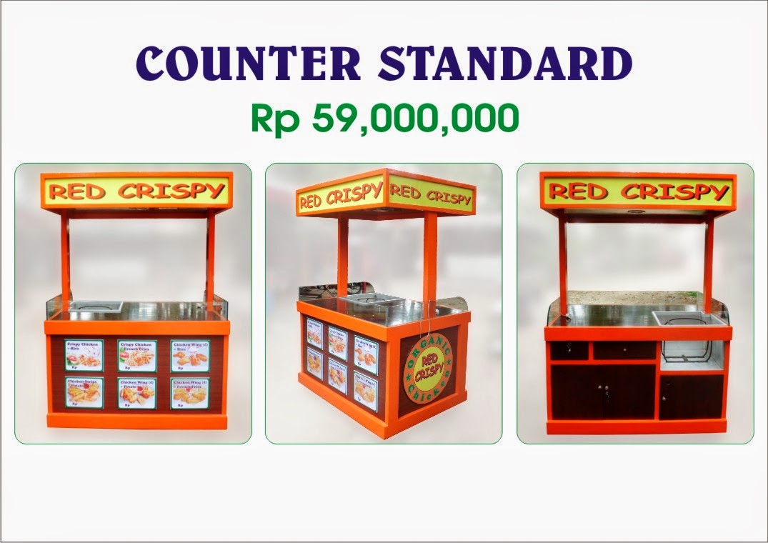 RED CRISPY Organic Fried Chicken: Counter Standard