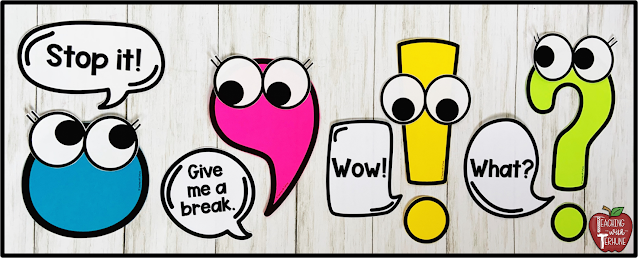 Teaching With Terhune: Punctuation Pals - Punctuation Posters