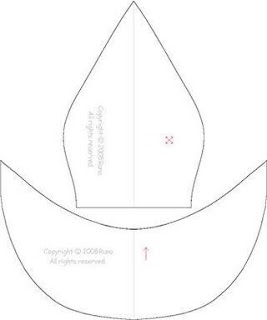 Mini boina com com molde para imprimir - Ver e Fazer