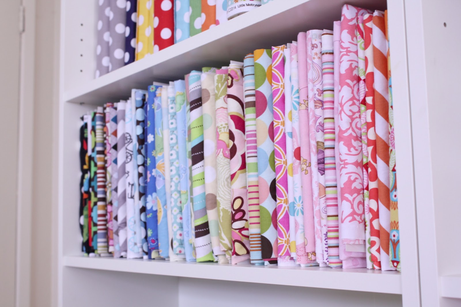 Craft Room Tour - Fabric Storage Wall - Naturally Creative Mama