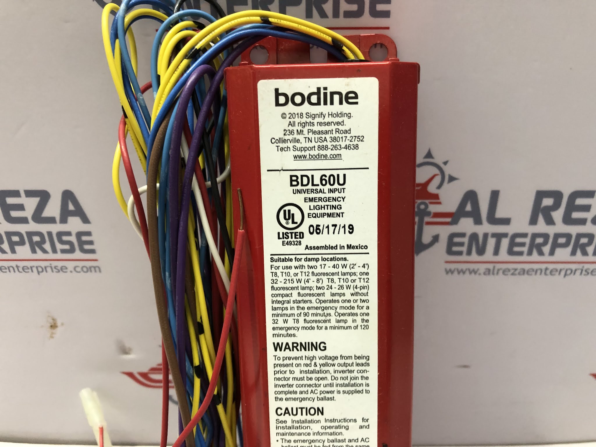 BODINE BDL60U EMERGENCY LIGHTING BALLAST BDL60UREDM 913710857302