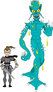 Blue Boxer Rebellion: [Icon] Water Troll (with Human for Scale)