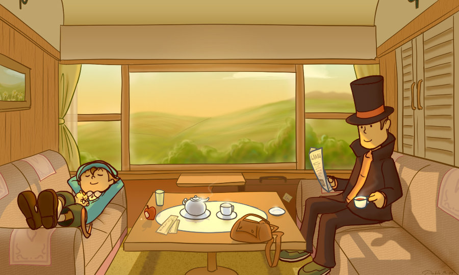 GAMING ROCKS ON: Game Art #18: Professor Layton Showcase