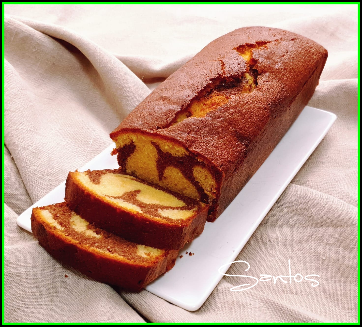 Las Tentaciones De Los Santos: BIZCOCHO MARMOL DE VAINILLA Y CHOCOLATE