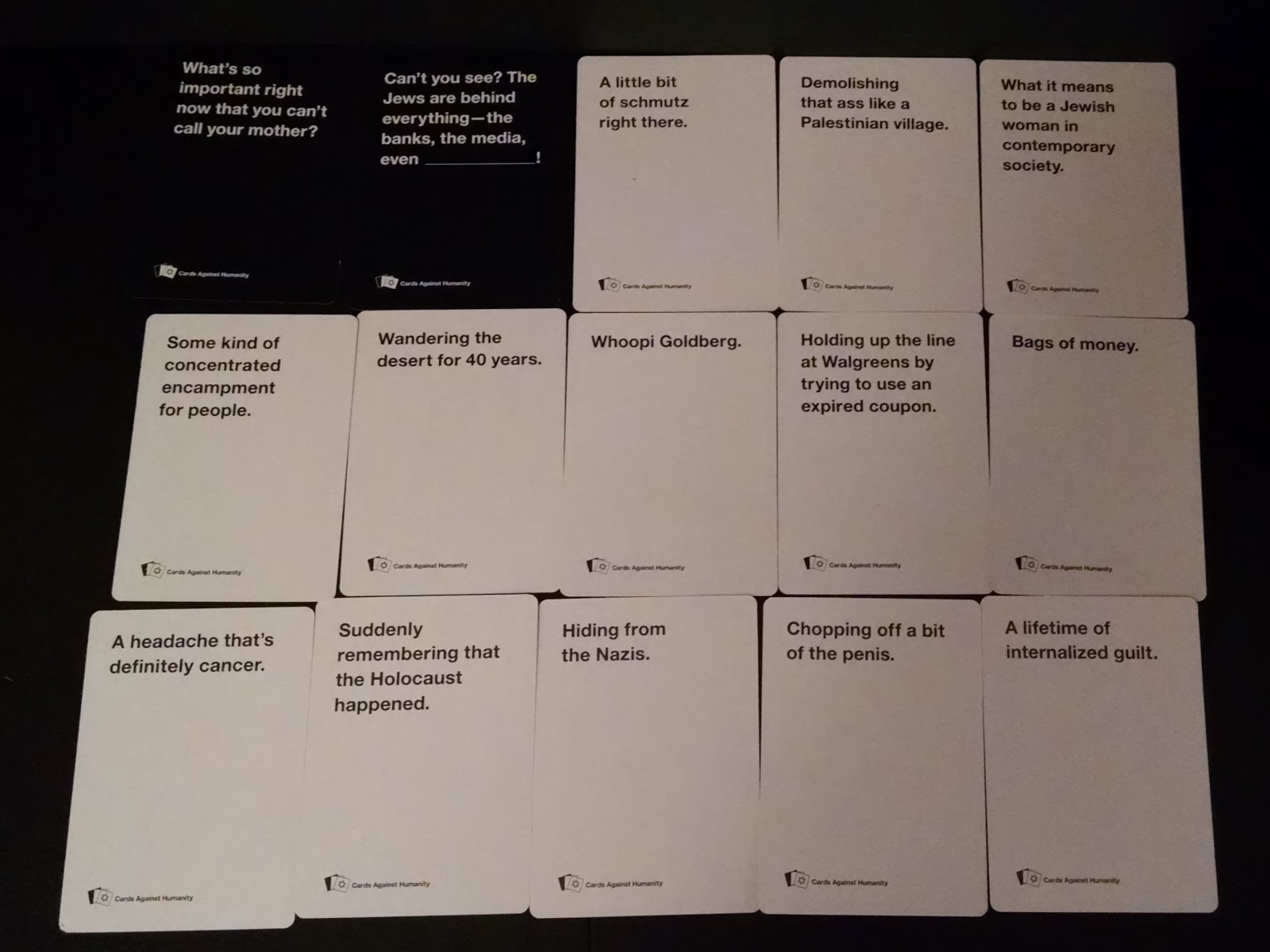 Cards Against Humanity: Eight Sensible Gifts for Hanukkah