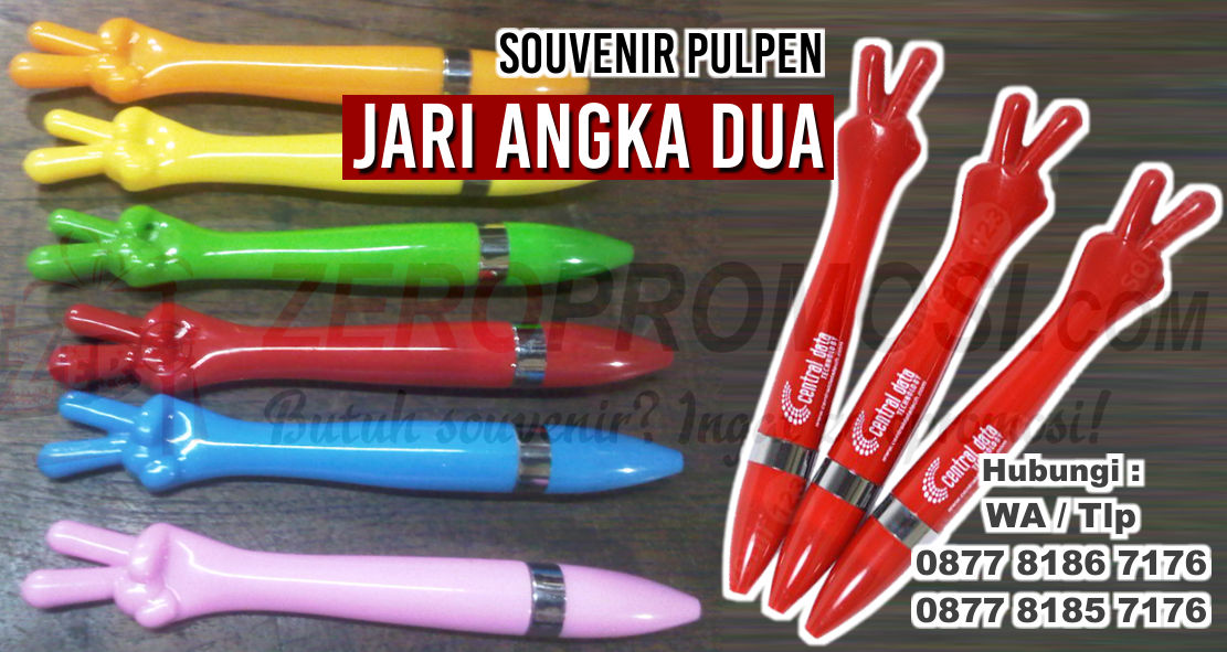 Pulpen Jari Angka Dua | Barang Promosi, Mug Promosi, Payung Promosi ...
