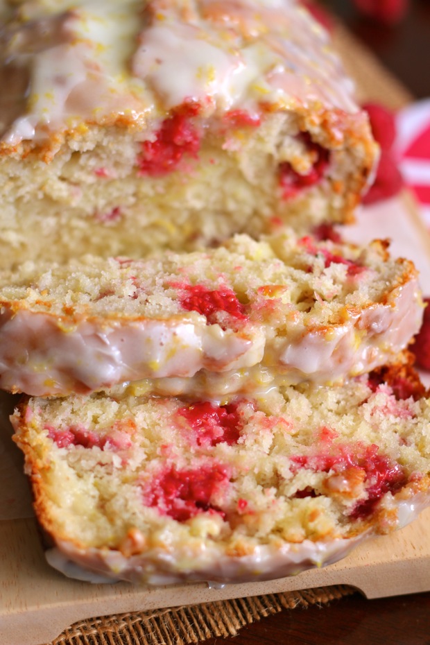 Eat Cake For Dinner: Lemon Raspberry Zucchini Bread with Lemon Glaze