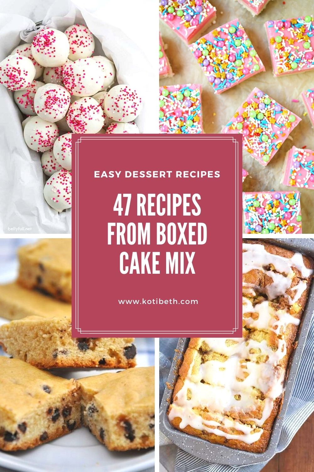 47 Recipes from Box Cake Mix - Koti Beth