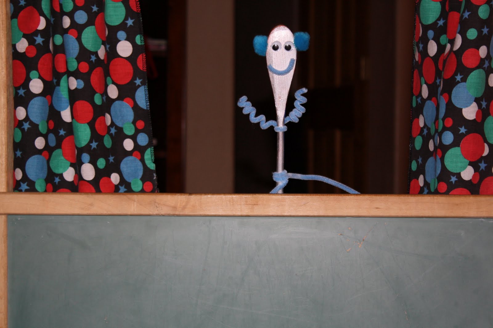 Mr. Spoon puppet | Wooden spoon puppets, Wooden spoons, Wooden