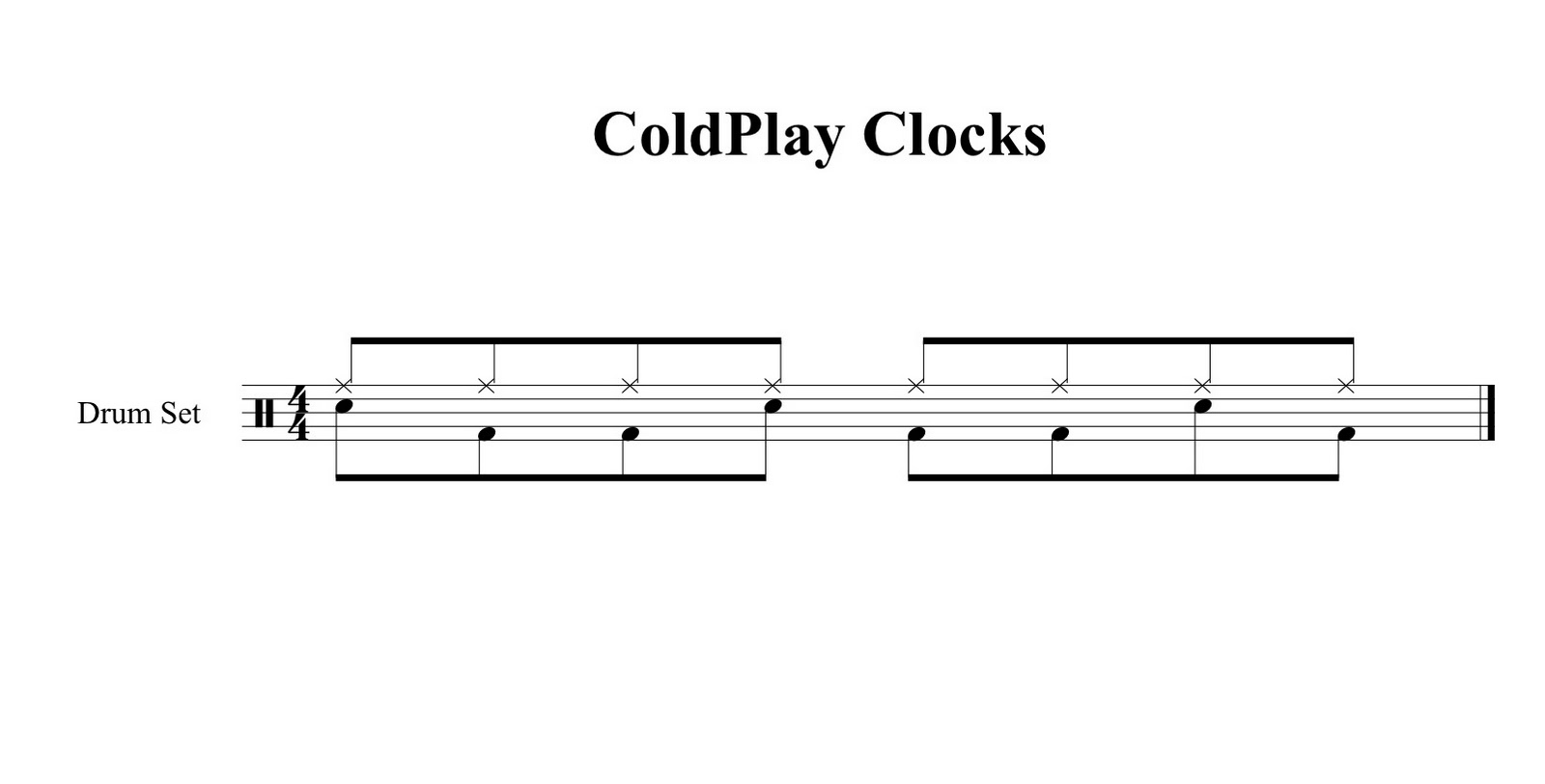 Drum Lessons: Groove to Clocks by coldplay