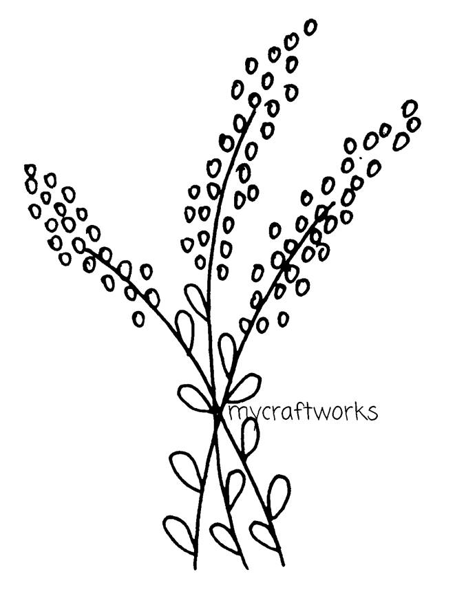 MY CRAFT WORKS: Embroidery Design - Colonial Knot stitch